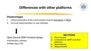 Open Source SDR Frontend and Measurements for 60-GHz Wireless Experimentation | PPT