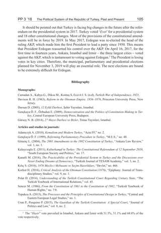 The Political System of the Republic of Turkey, Past and Present | PDF
