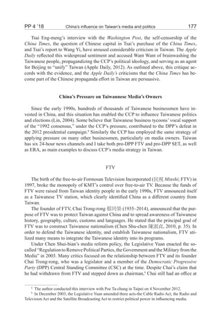 China’s influence on Taiwan’s media and politics | PDF