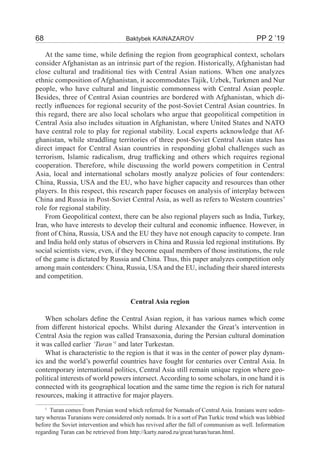 Competition of world powers in Central Asia | PDF