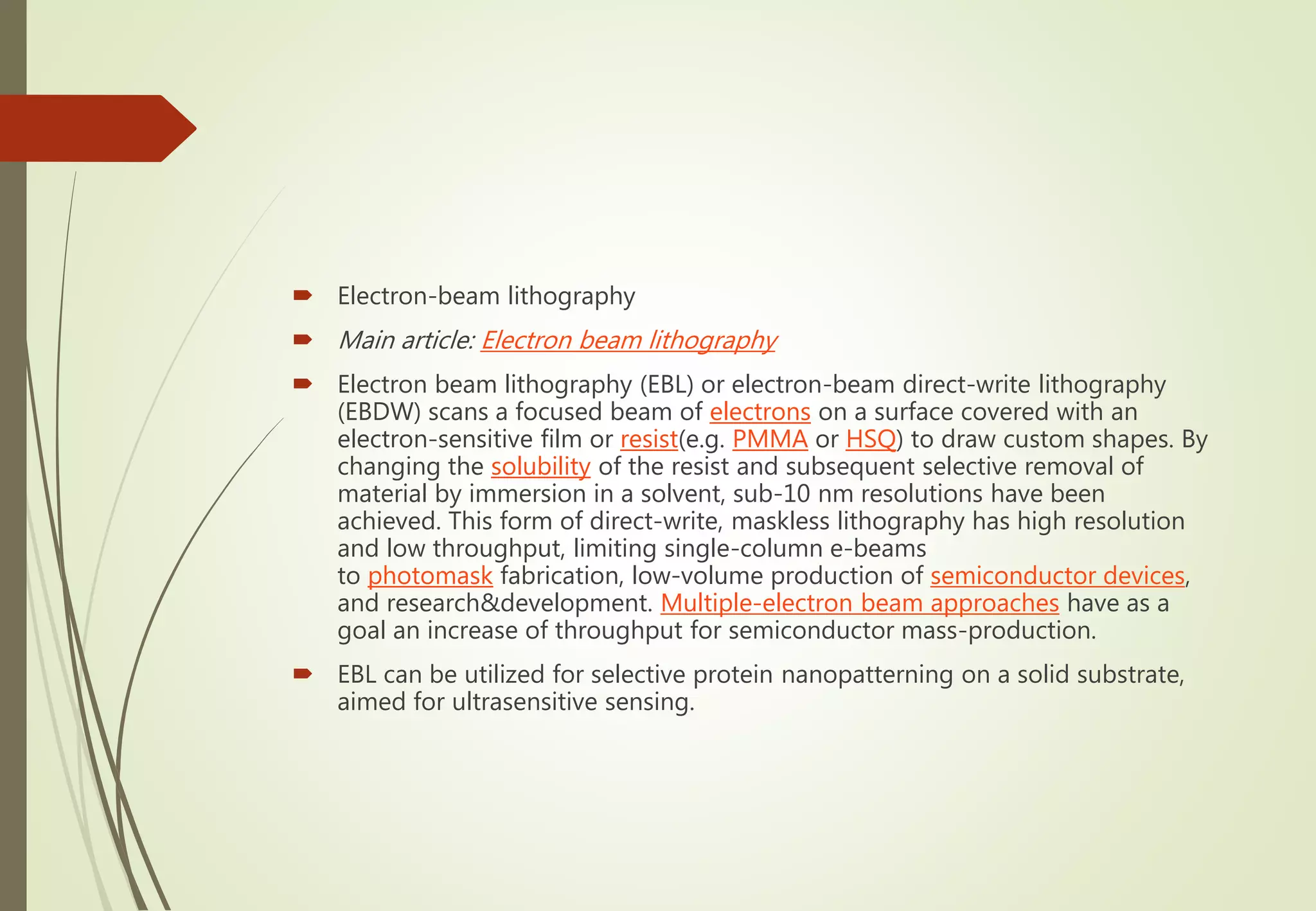 Nano-lithography | PPTX