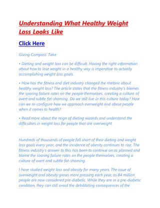 Weight Loss Tips | PDF