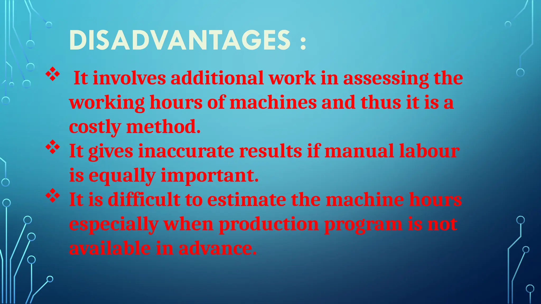 Overhead costing and machine hour rate | PPT