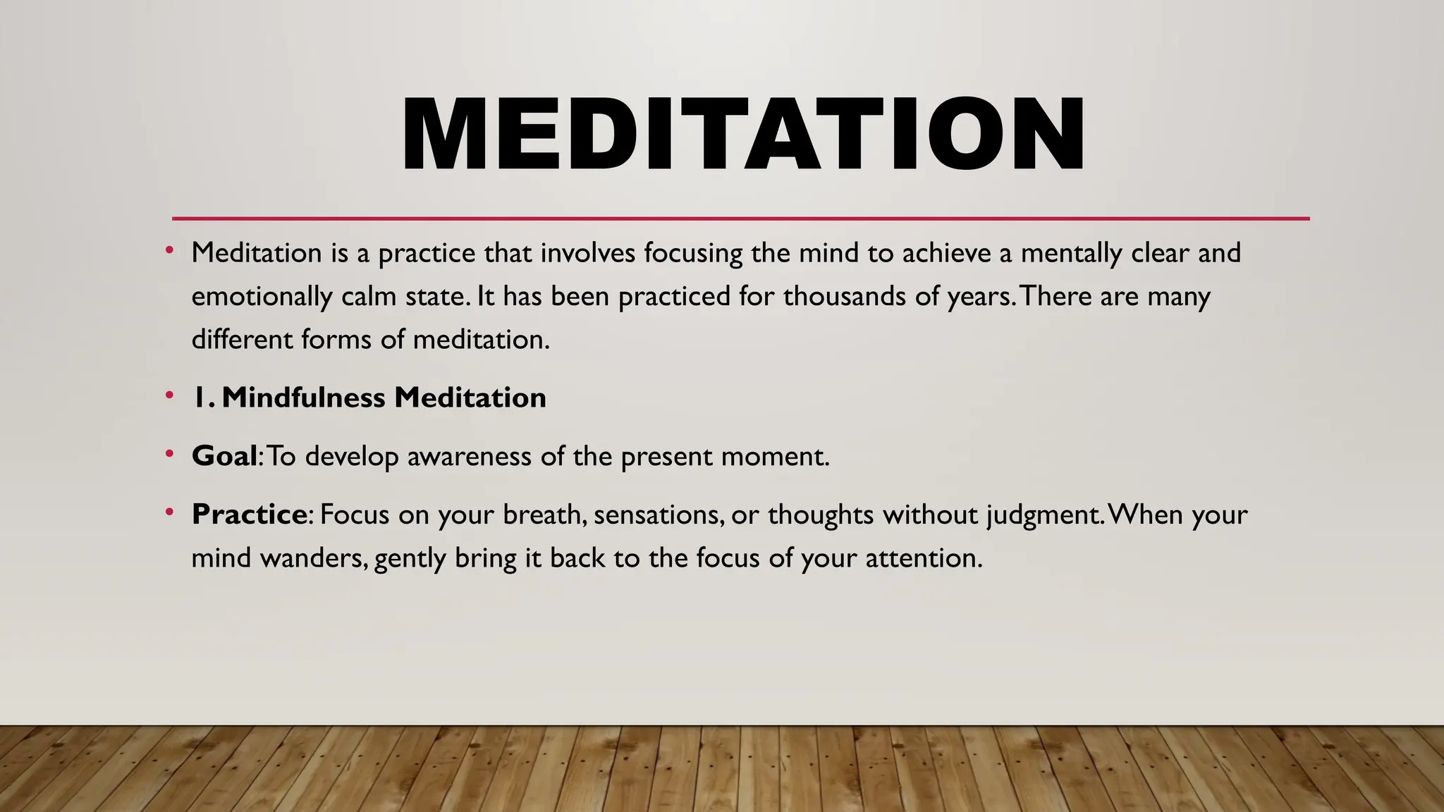 meditation for tips and advantages & disadvantages | PPTX