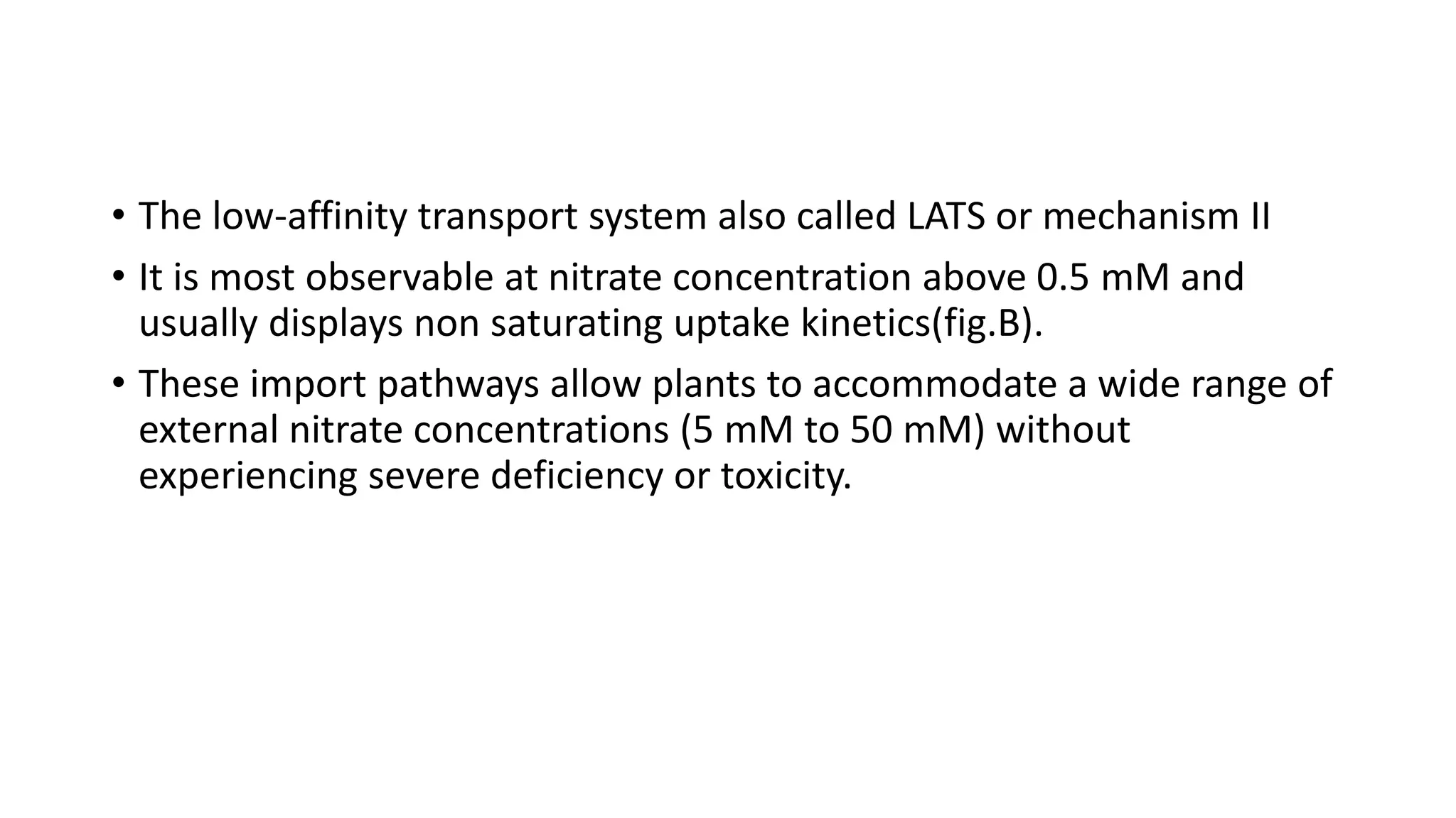 Molecular mechanism of Ion uptake, Ion transporters for Nitrate | PPTX