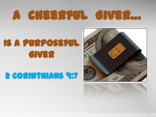 A cheerful giver | PPTX