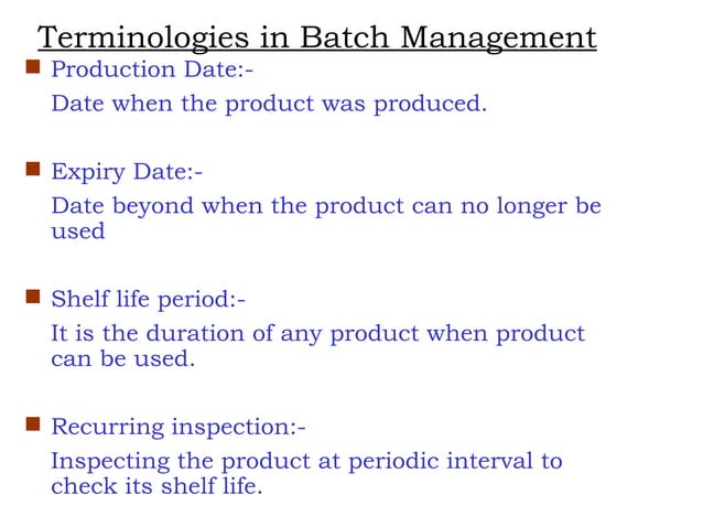 Pp batch management-presentation | PPT | Databases | Computer Software and Applications