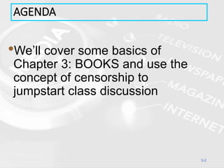 WCC COMM 101 CHAPTER THREE - BOOKS | PPTX