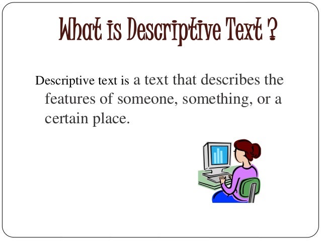 what-is-descriptive-text