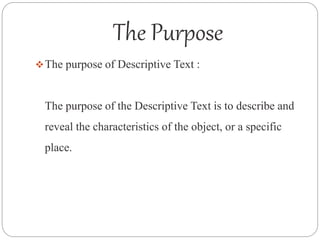 Tiya Agustinaa Descriptive Text | PPT