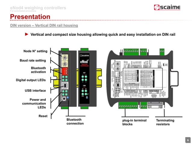SCAIME eNod4: weighing controllers range for process automation | PPTX
