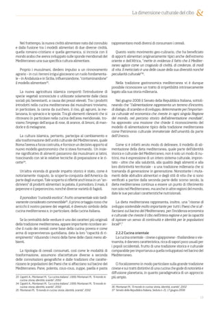 Position paper: La dimensione culturale del cibo | PDF