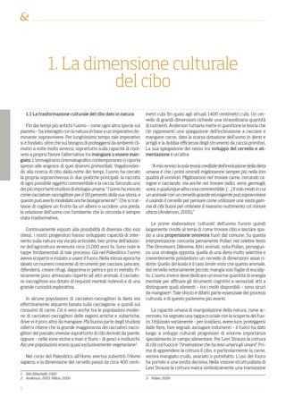 Position paper: La dimensione culturale del cibo | PDF