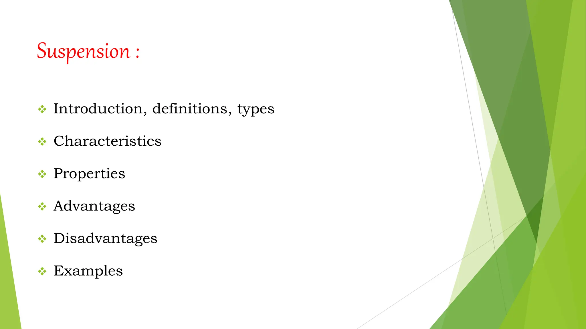 Coarse dispersion.suspension and their characteristics, properties | PPTX