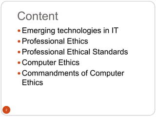 why ethics computer ethics 10 commandments.pptx
