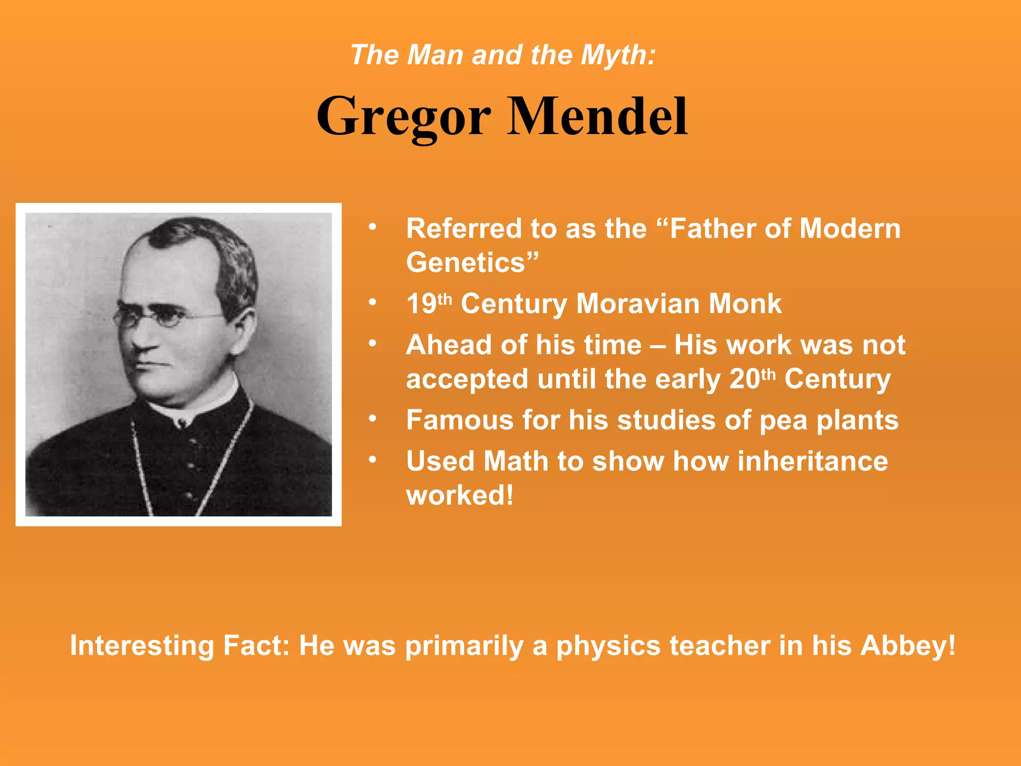 PP Lesson Plan Mendel Intro Derek H | PPT | Genetics | Science