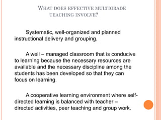 Pp multigrade | PPTX