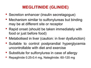 Pp oral hypoglycemic agents | PPT