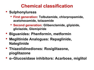 Pp oral hypoglycemic agents | PPT