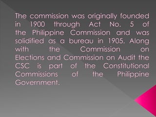 civil service commission | PPTX