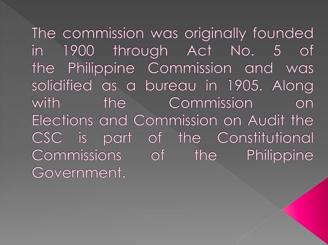 civil service commission | PPT
