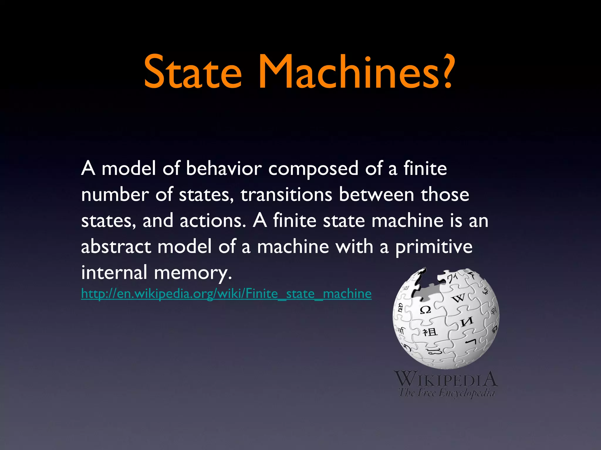 Introduction to State Machines | PPT