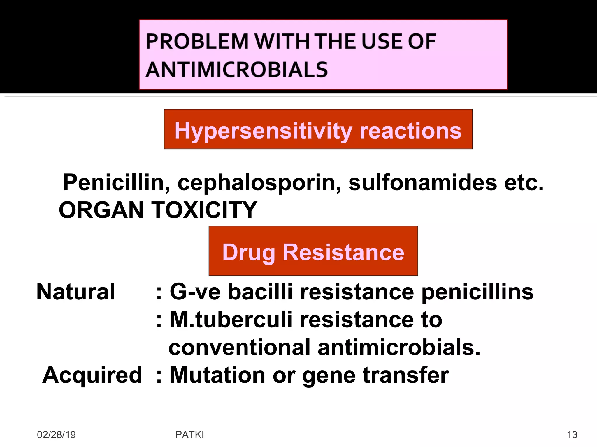 Pp principles of antimicrobial drugs | PPT