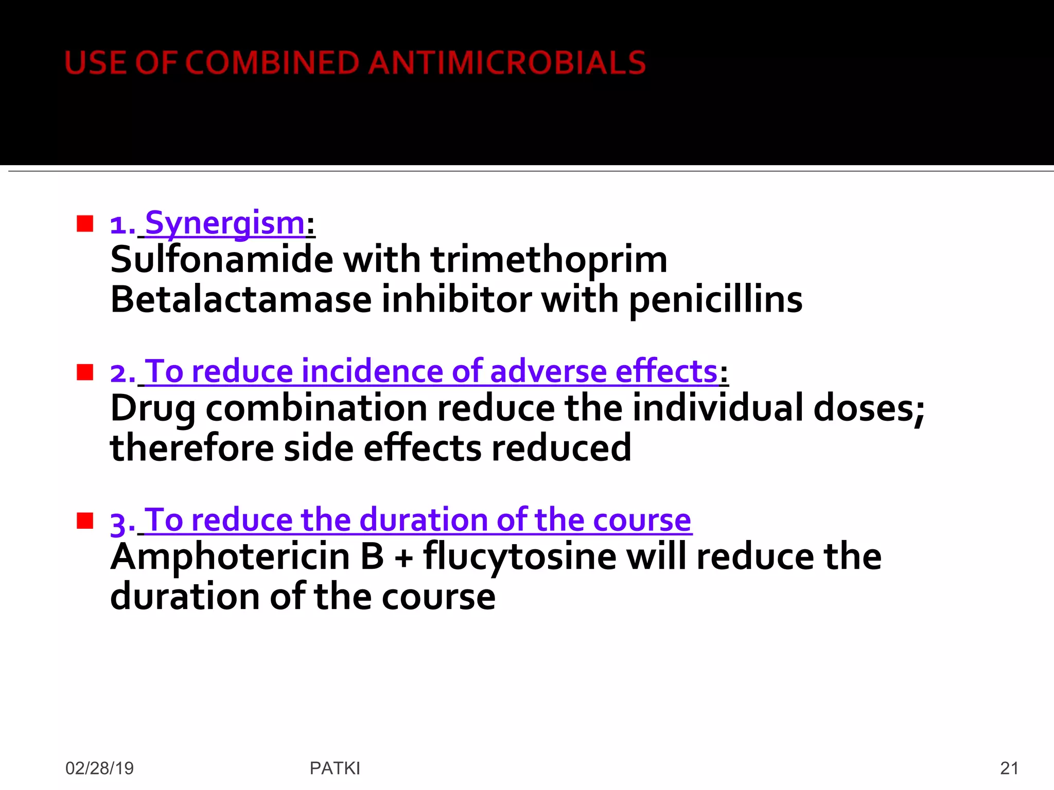 Pp principles of antimicrobial drugs | PPT