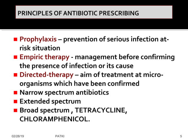 Pp principles of antimicrobial drugs | PPT