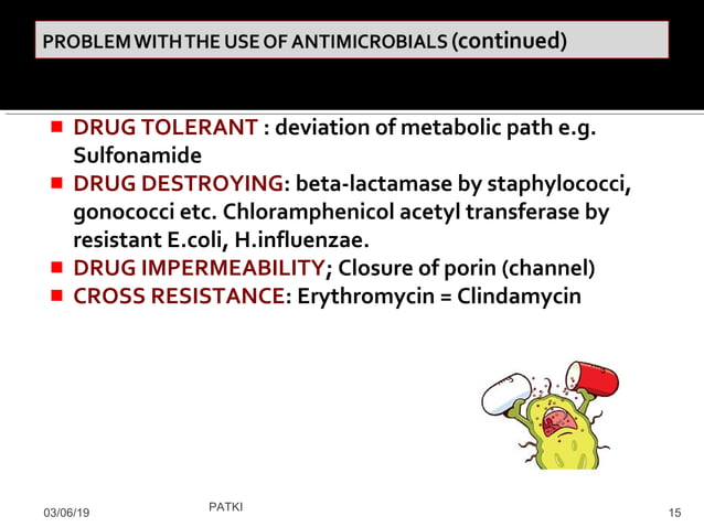 Pp principles of antimicrobial drugs | PPT