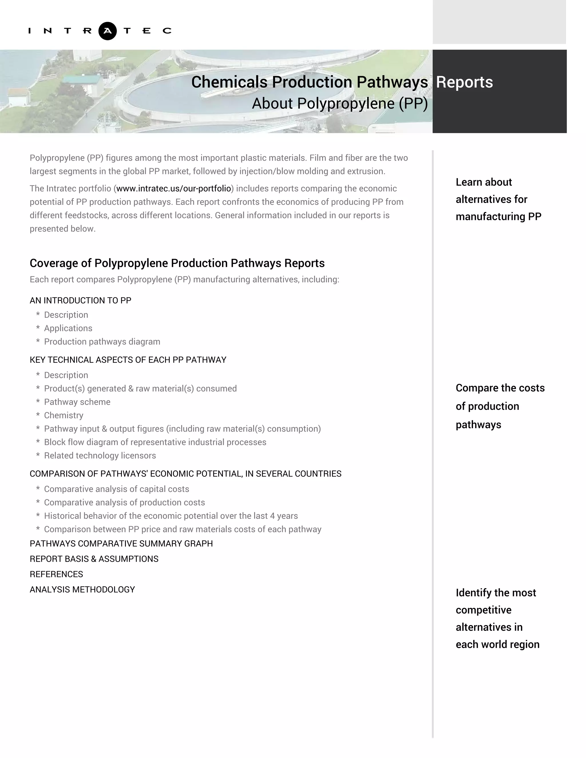 Evaluation of Polypropylene Production Processes | PDF