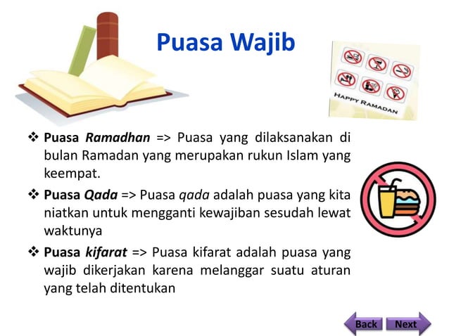PPT Tentang puasa di bulan Ramadhan dan ketentuannya | PPTX