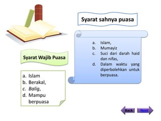 PPT Tentang puasa di bulan Ramadhan dan ketentuannya | PPTX