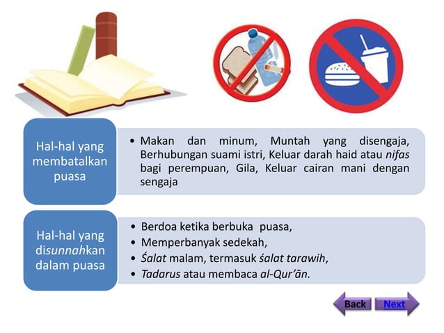 PPT Tentang puasa di bulan Ramadhan dan ketentuannya | PPTX
