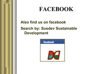 SUSDEV SUSTAINABLE DEVELOPMENT | PPT
