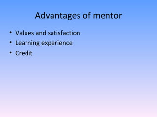 mentorship in nursing | PPT