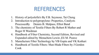 Polypropylene Fibers | PPTX