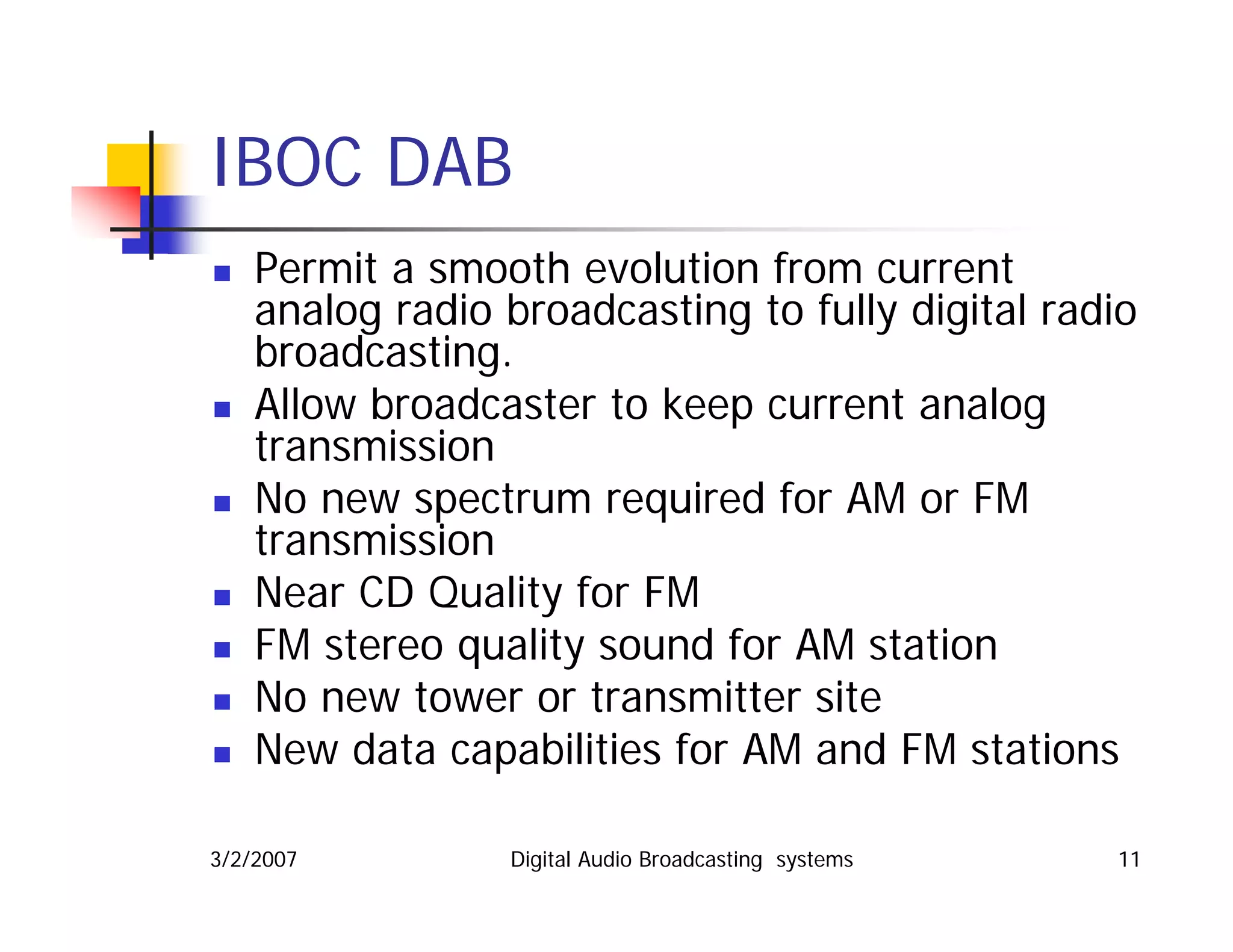 digital audio broadcasting | PDF