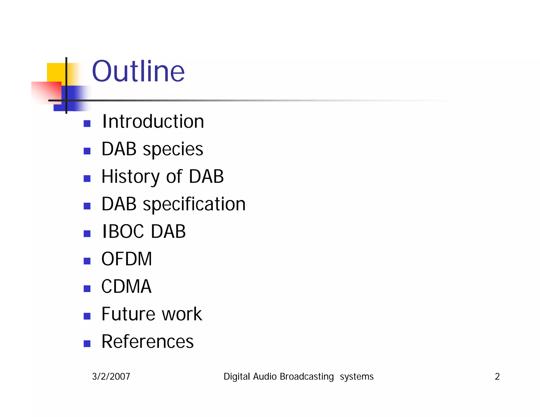 digital audio broadcasting | PDF