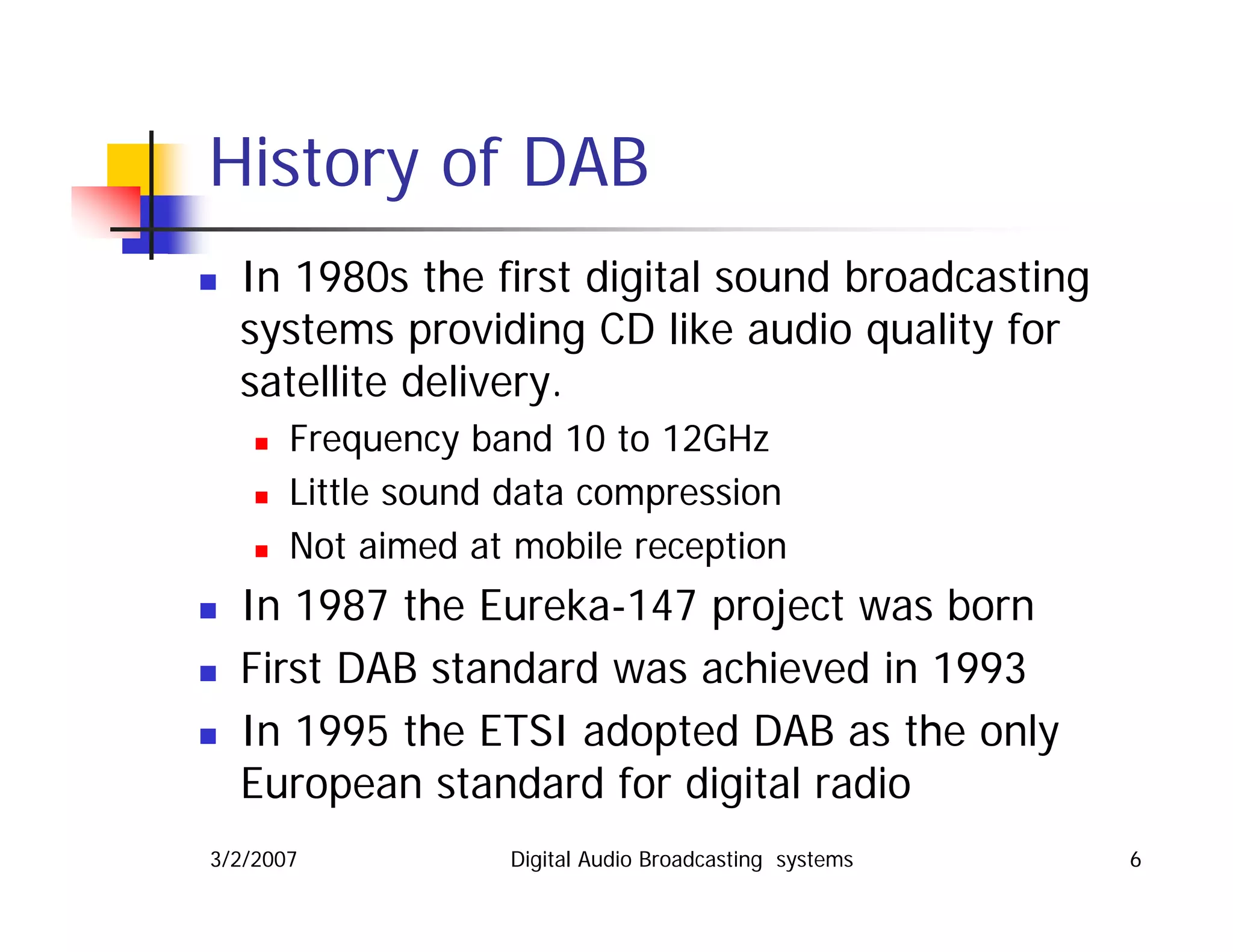 digital audio broadcasting | PDF
