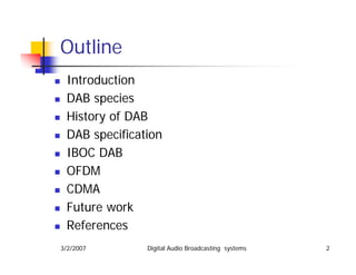 digital audio broadcasting | PDF