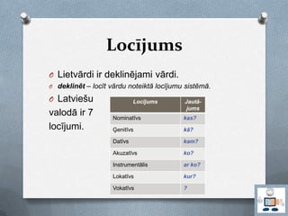 Lietvārda gramatiskās kategorijas | PPTX