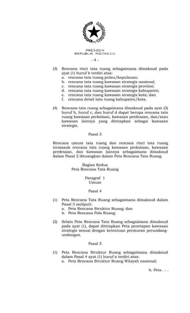 Peraturan Pemerintah No. 8 Tahun 2013 tentang Ketelitian Peta Rencana Tata Ruang | PDF