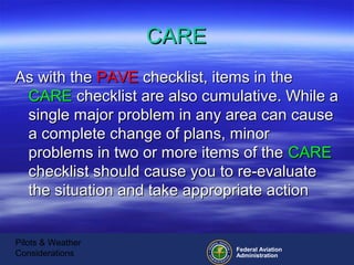 Pilots & Weather Considerations | PPT