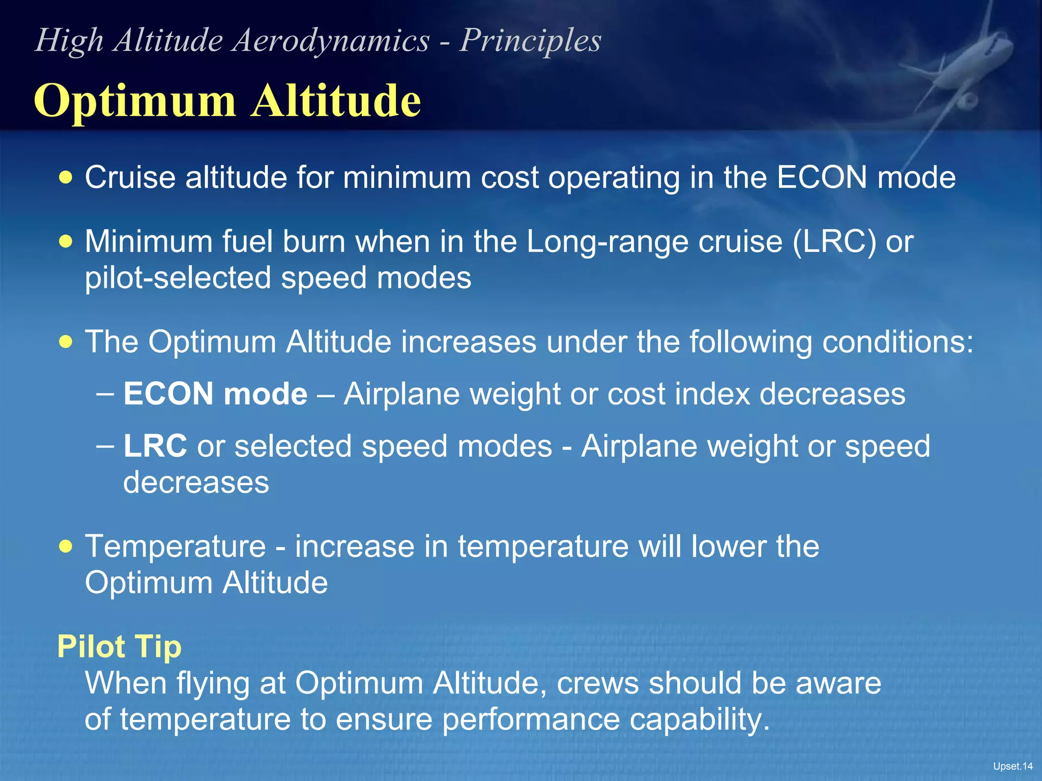 Airplane Upset Recovery: High Altitude Operations | PPT