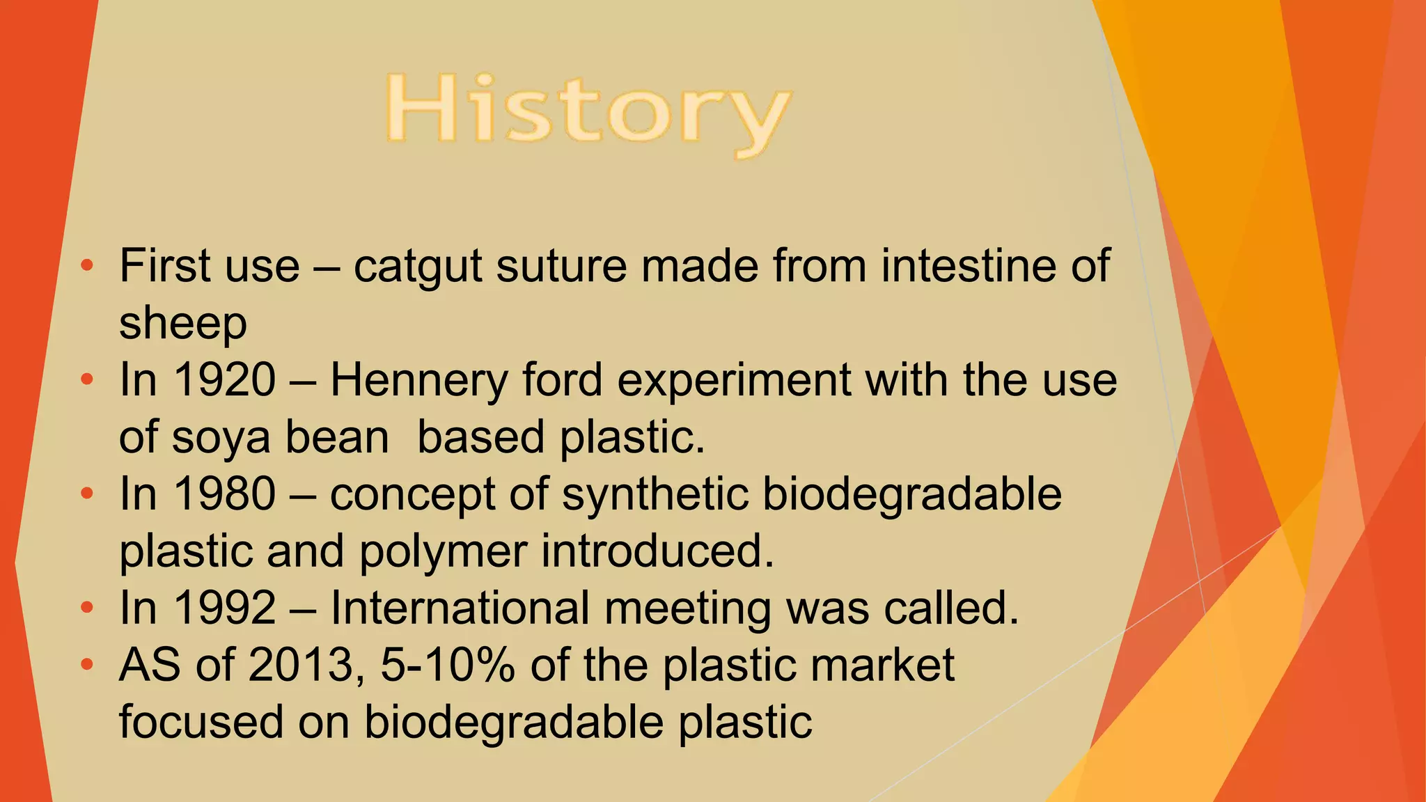 BIODEGRADABLE PLASTIC | PPTX