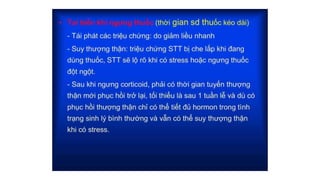 NGUYÊN TẮC SỬ DỤNG CORTICOID | PPT