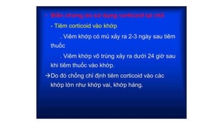 NGUYÊN TẮC SỬ DỤNG CORTICOID | PPT