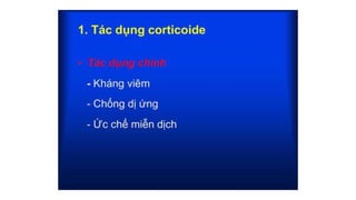 NGUYÊN TẮC SỬ DỤNG CORTICOID | PPT