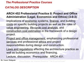 Architectural Professional Practice - Introduction | PPT